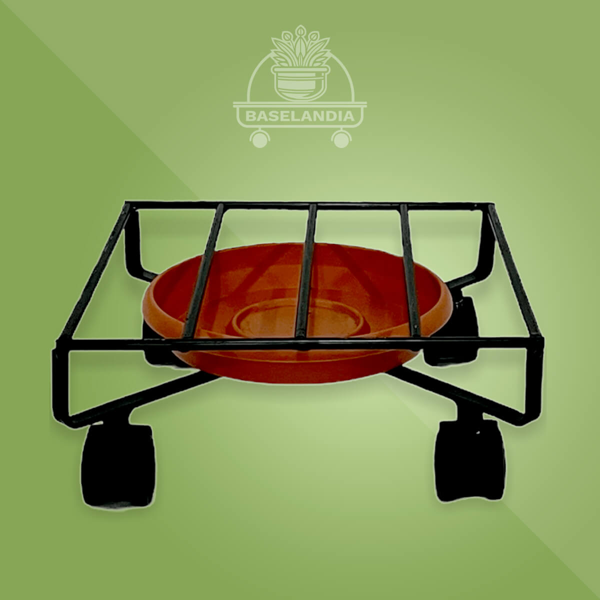 Bases para Macetas de Acero Resistentes y Elegantes. Baselandia